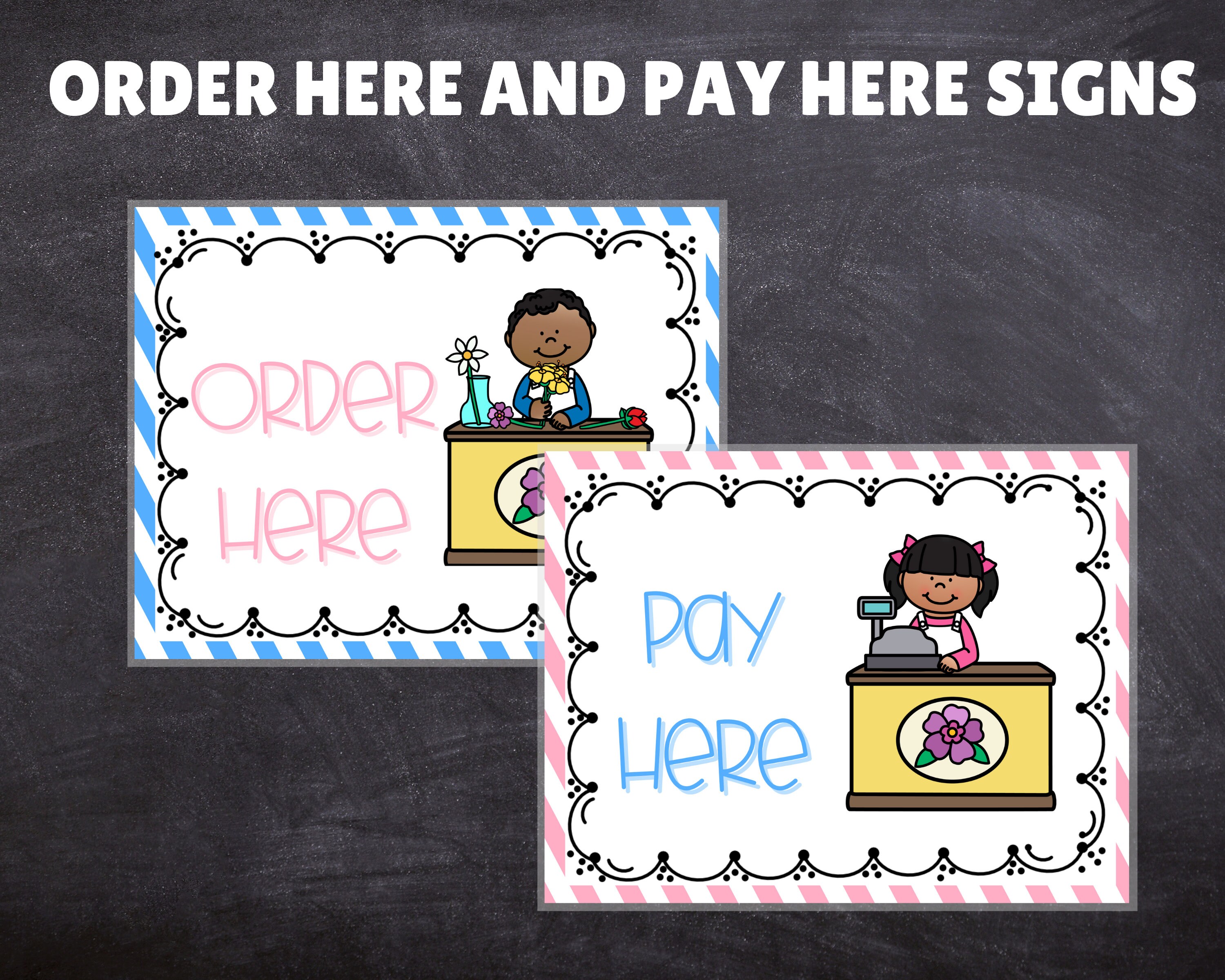 Printable Flower Shop Dramatic Play, Flower Shop Pretend Play, Spring ...