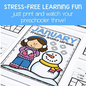 Preschool Curriculum, Preschool Busy Book, Preschool Worksheets, Winter ...