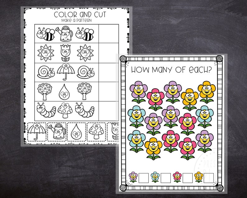 Printable Spring Learning Pack Spring Preschool Pack - Etsy