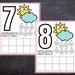 Printable Spring Number Play Dough Mats, Play Doh, Number Printables ...