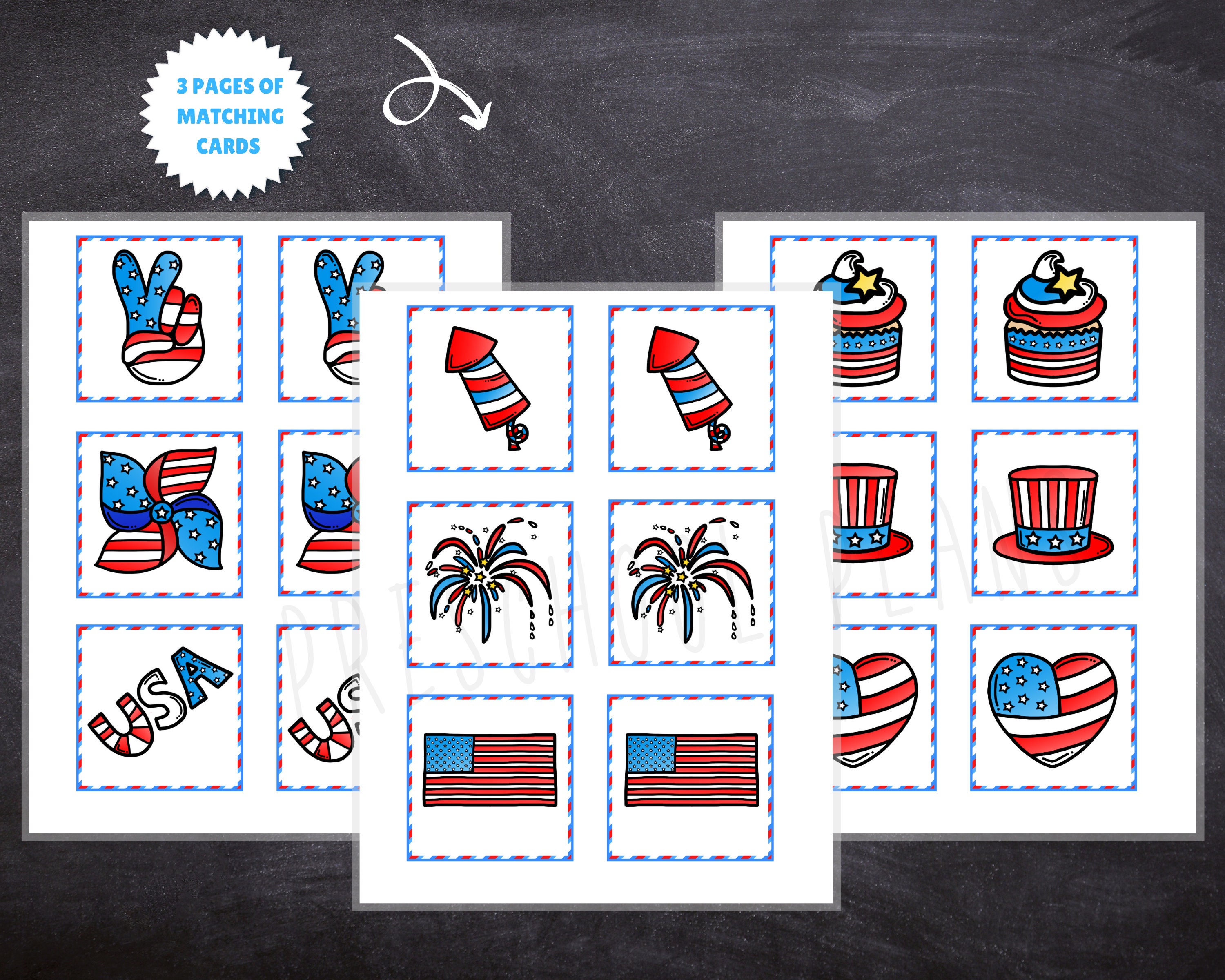 4th of July Activity Pack for Preschoolers Fun 4th of July - Etsy