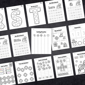 Preschool Curriculum, Preschool Busy Book, Preschool Worksheets, Winter ...