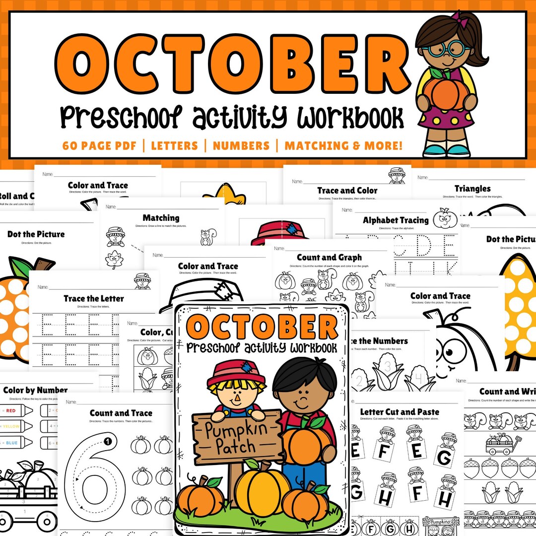 Preschool Curriculum, Preschool Busy Book, Preschool Worksheets, Fall ...