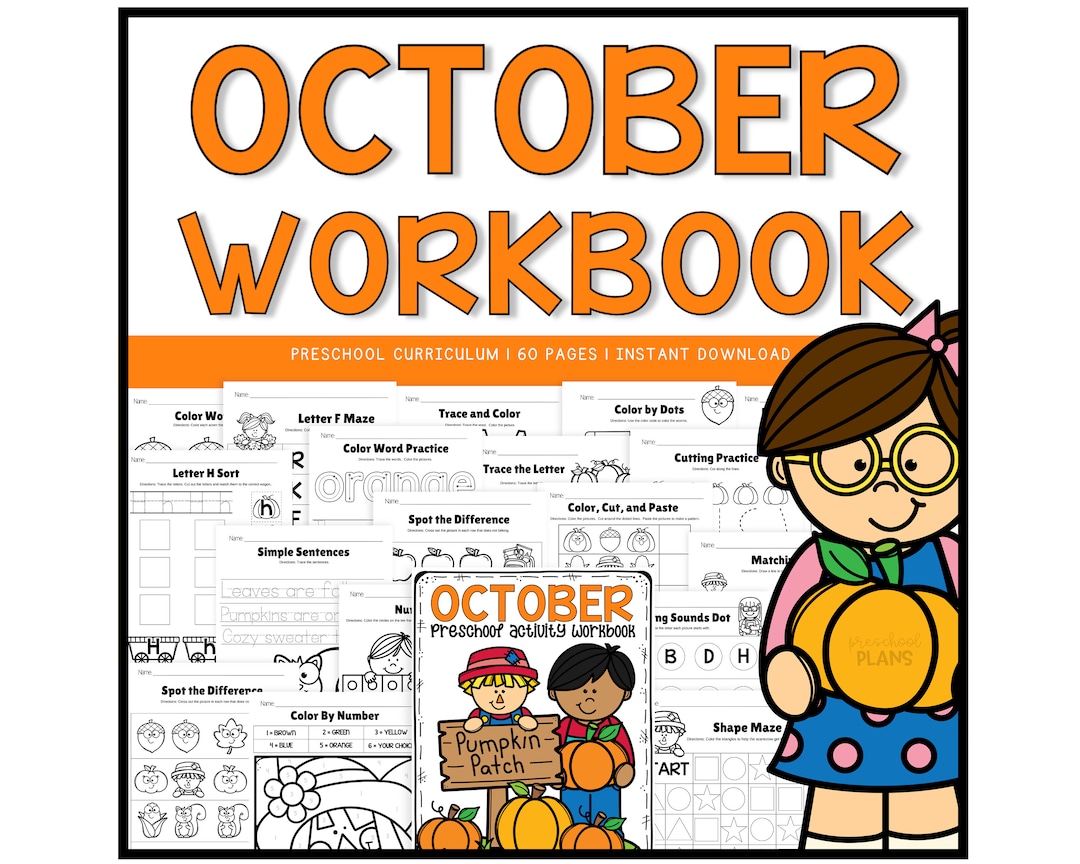 Preschool Curriculum, Preschool Busy Book, Preschool Worksheets, Fall ...