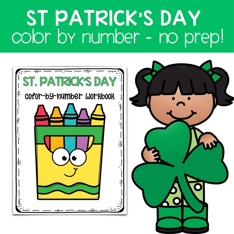 St Patricks Day Color by Number, St Patricks Day Coloring Sheets PDF ...