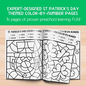 St Patricks Day Color by Number, St Patricks Day Coloring Sheets PDF ...