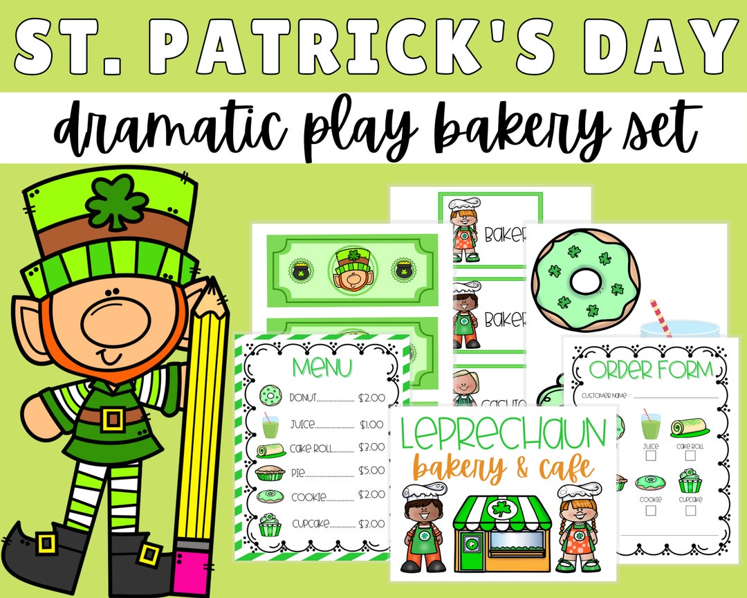 Dramatic Play, Bakery, Cafe, St. Patty's Day, St. Patrick's Day ...