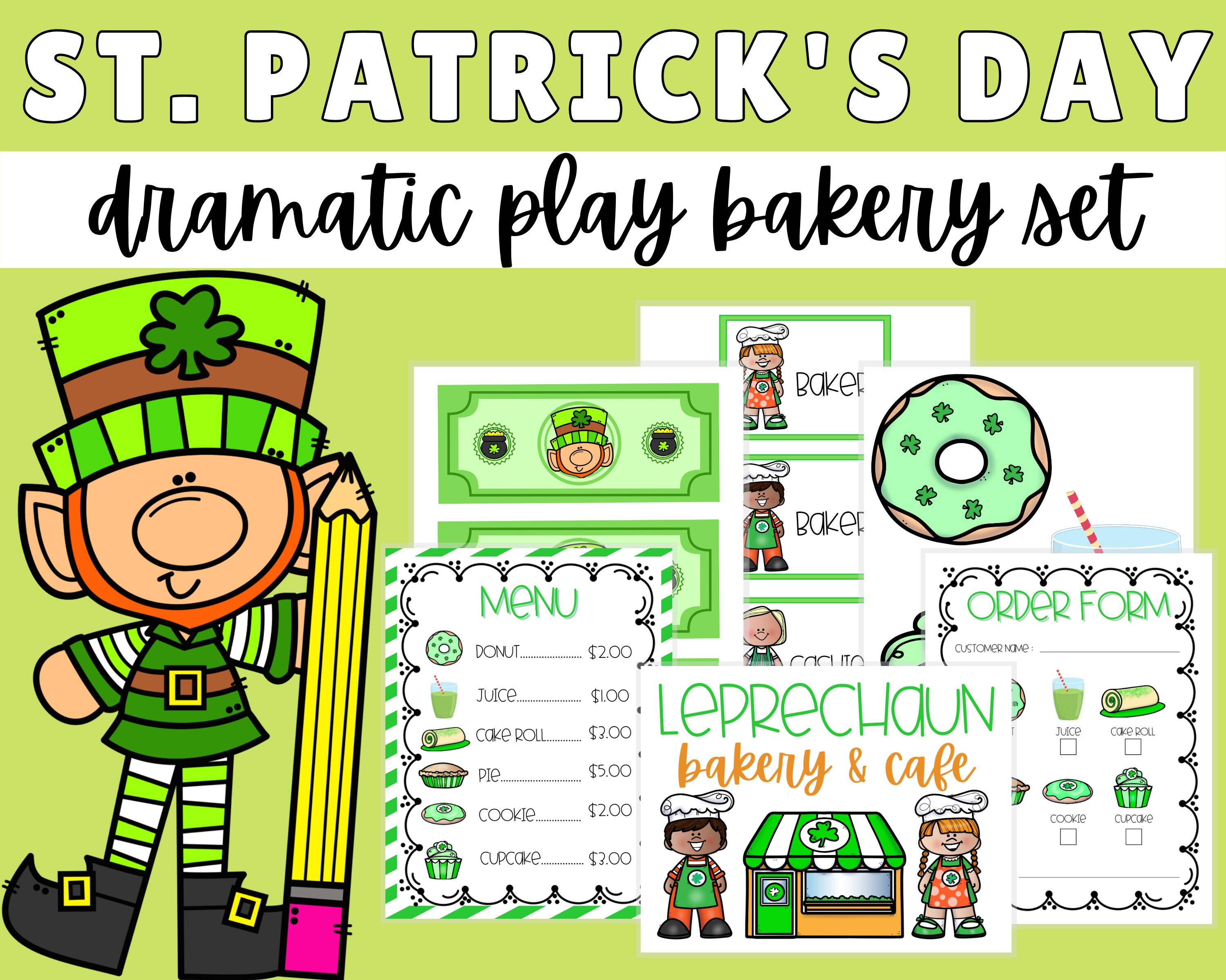 Dramatic Play, Bakery, Cafe, St. Patty's Day, St. Patrick's Day ...