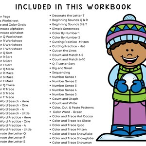 Preschool Curriculum, Preschool Busy Book, Preschool Worksheets, Winter ...