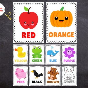 Printable Preschool Color Flashcards, Kids Activities, Preschool ...