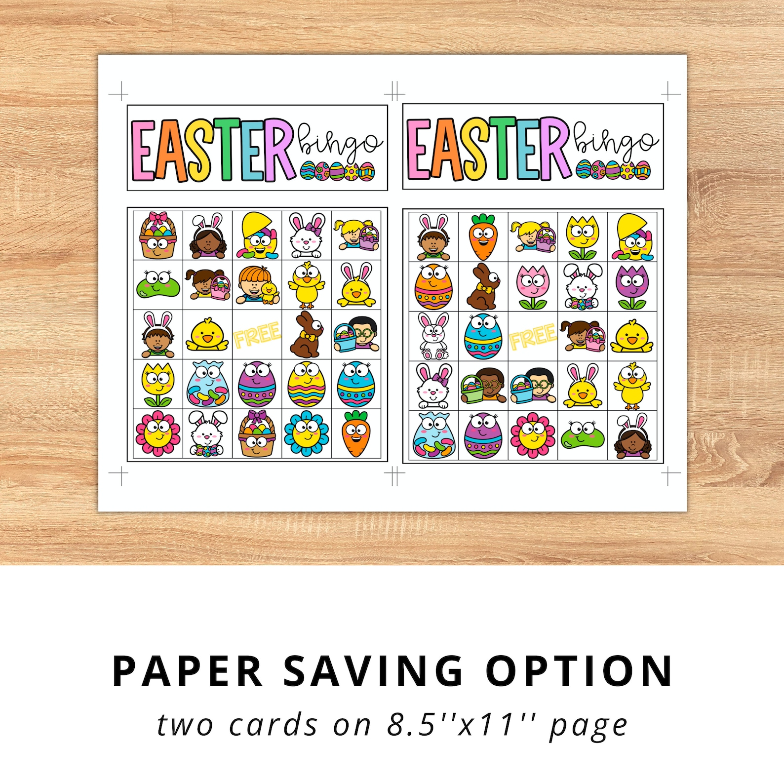 Easter Bingo Cards Printable, Easter Bingo Digital, Easter Bingo Board ...