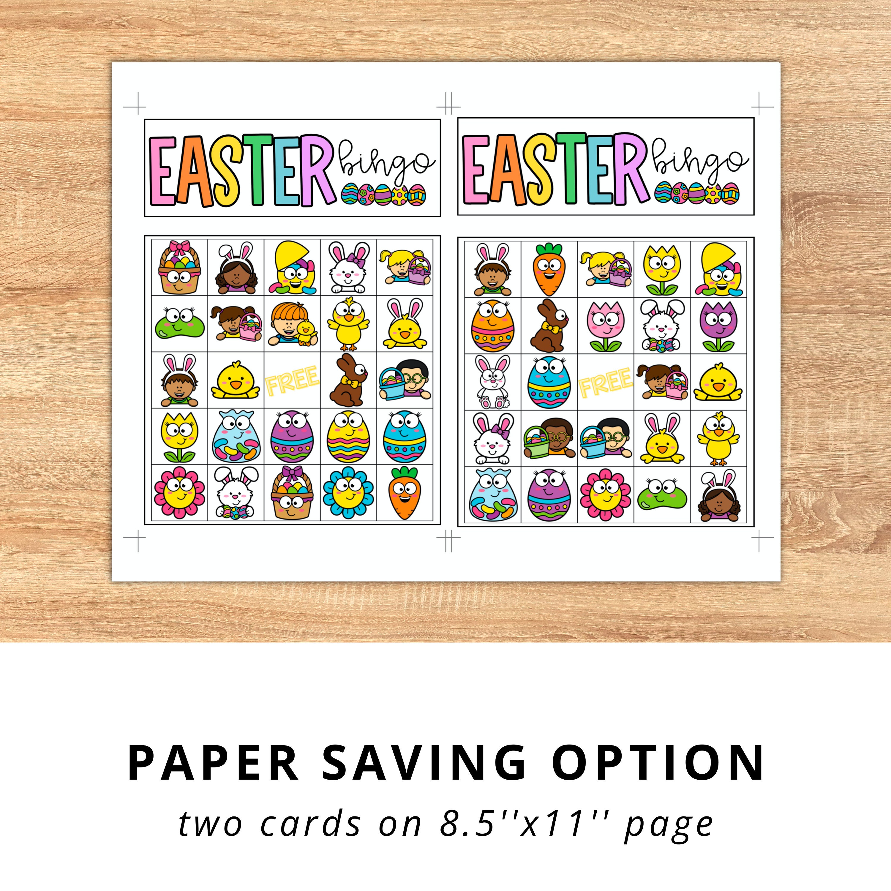 Easter Bingo Cards Printable, Easter Bingo Digital, Easter Bingo Board ...