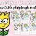 Printable Spring Number Play Dough Mats, Play Doh, Number Printables ...