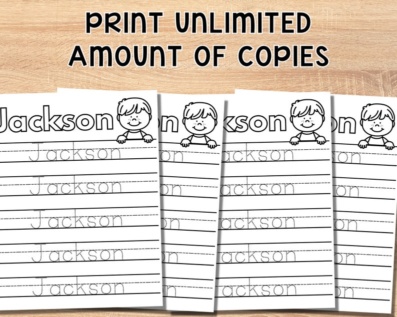 Printable Name Tracing Page, Tracing Name Sheet, Editable Name Tracing ...