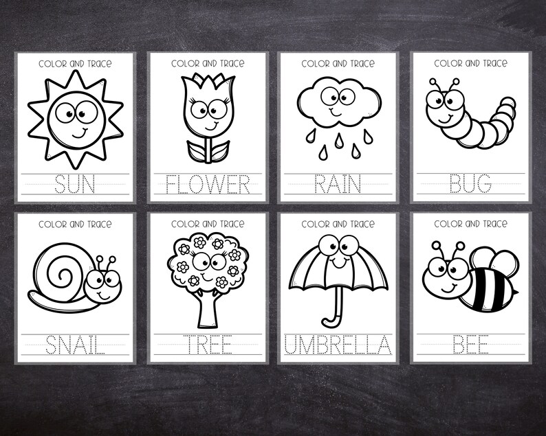 Printable Spring Learning Pack Spring Preschool Pack - Etsy