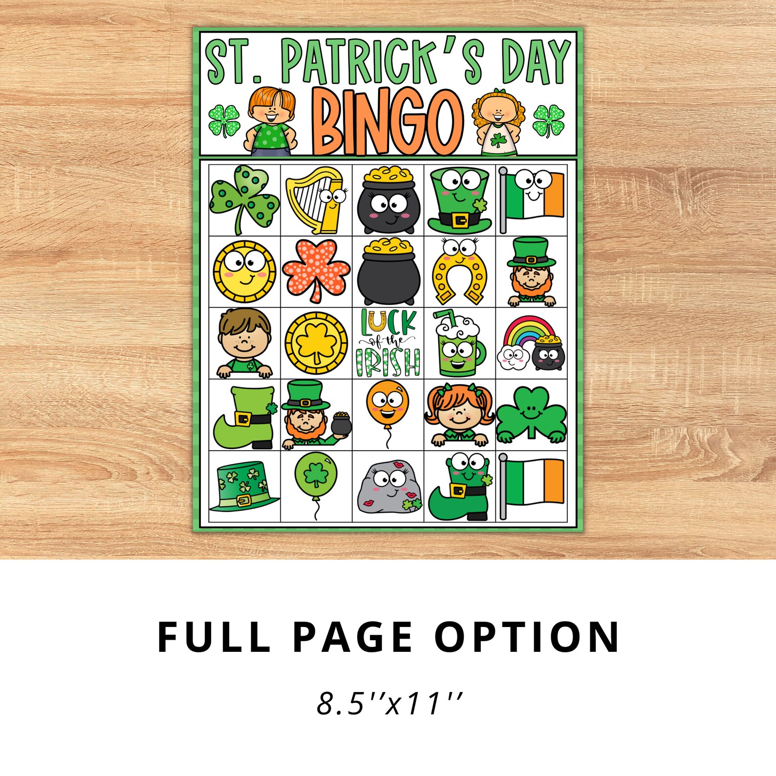 St Patricks Day Bingo Boards, St Patricks Day Bingo for Kids, St ...
