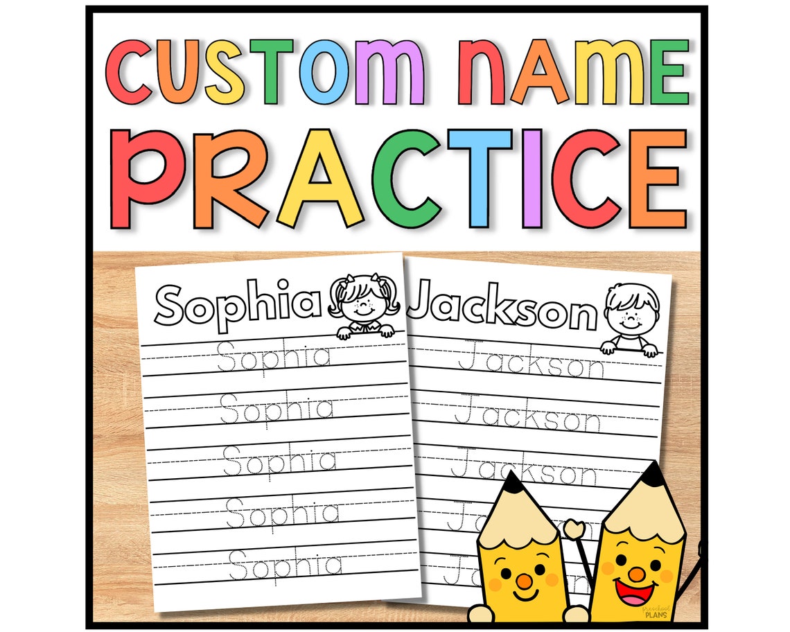 Printable Name Tracing Page, Tracing Name Sheet, Editable Name Tracing ...