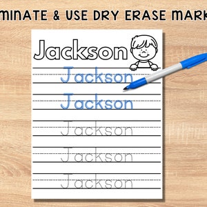Printable Name Tracing Page, Tracing Name Sheet, Editable Name Tracing ...