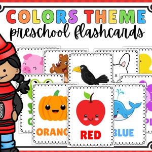 Printable Preschool Color Flashcards, Kids Activities, Preschool ...