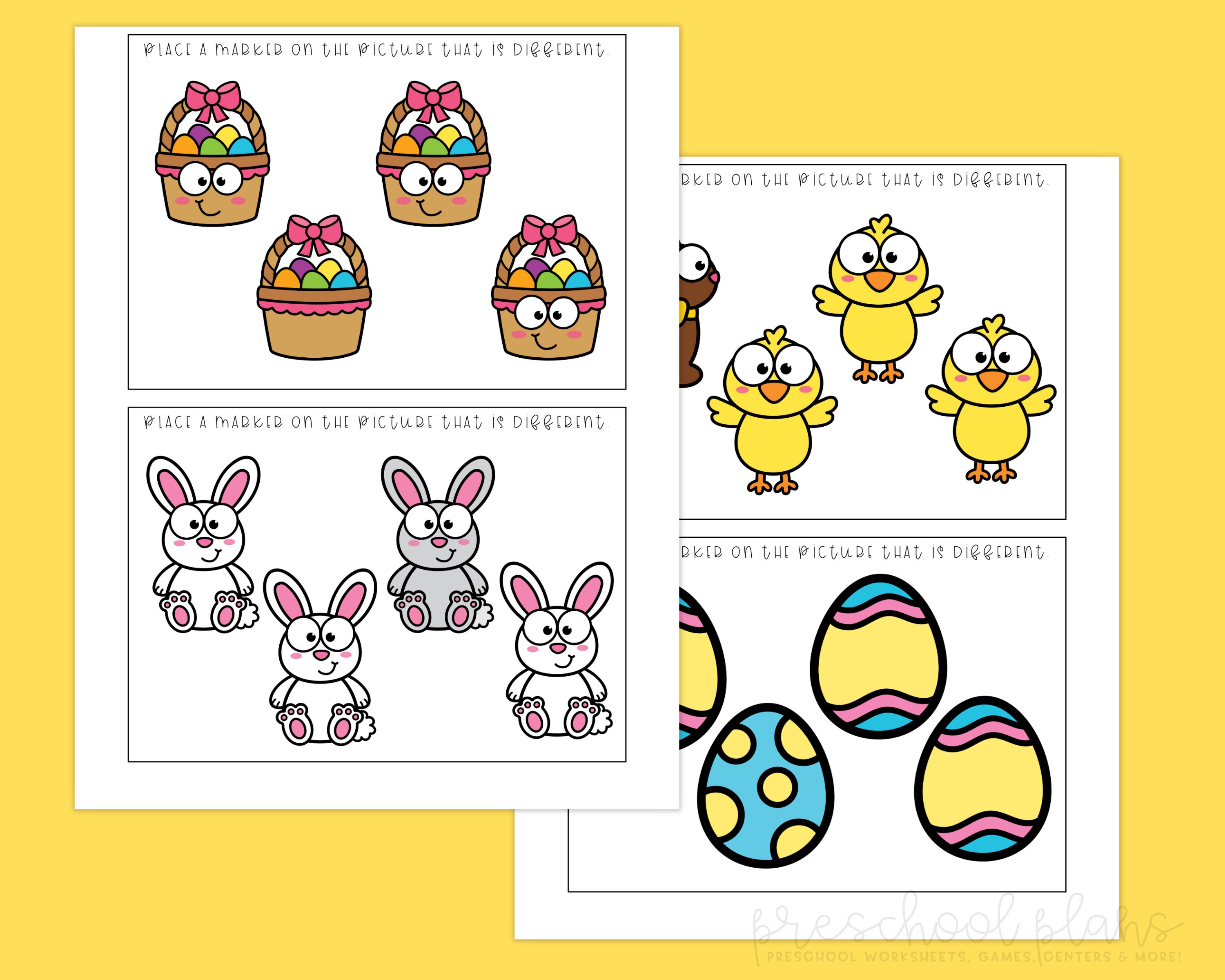 Printable Easter Activities for Kids, Preschool Worksheets, Easter ...