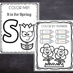 Printable Spring Learning Pack, Spring Preschool Pack, Learning ...