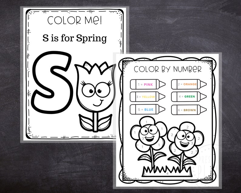 Printable Spring Learning Pack Spring Preschool Pack - Etsy