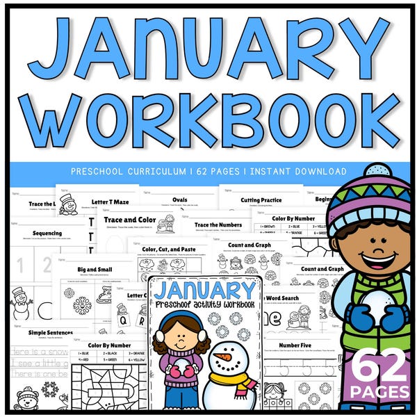 Preschool Worksheets Etsy