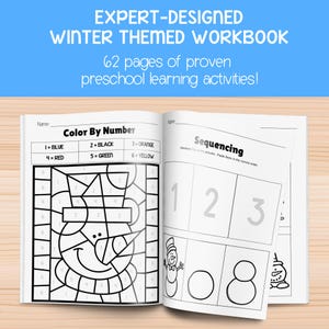 Preschool Curriculum, Preschool Busy Book, Preschool Worksheets, Winter ...