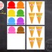Printable Color Matching Game, Ice Cream Cone Color Game, Preschool ...