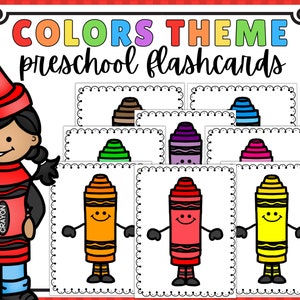 Printable Preschool Color Flashcards, Kids Activities, Preschool ...