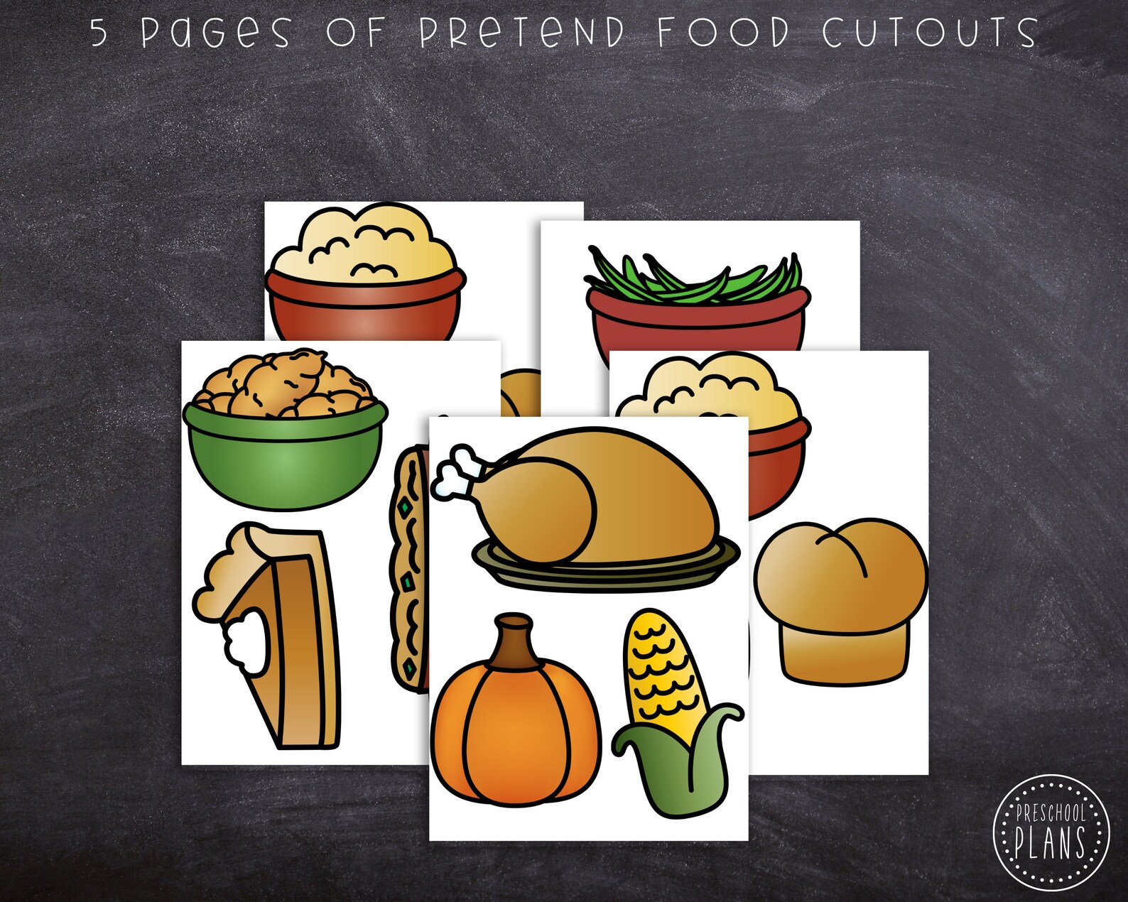 Thanksgiving Dramatic Play Set Thanksgiving Pretend Play | Etsy