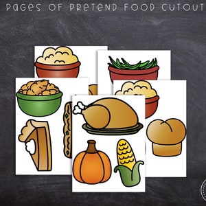 Thanksgiving Dramatic Play Set, Thanksgiving Pretend Play Printables ...