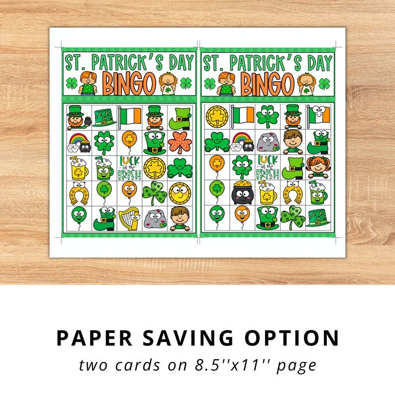St Patricks Day Bingo Boards, St Patricks Day Bingo for Kids, St ...