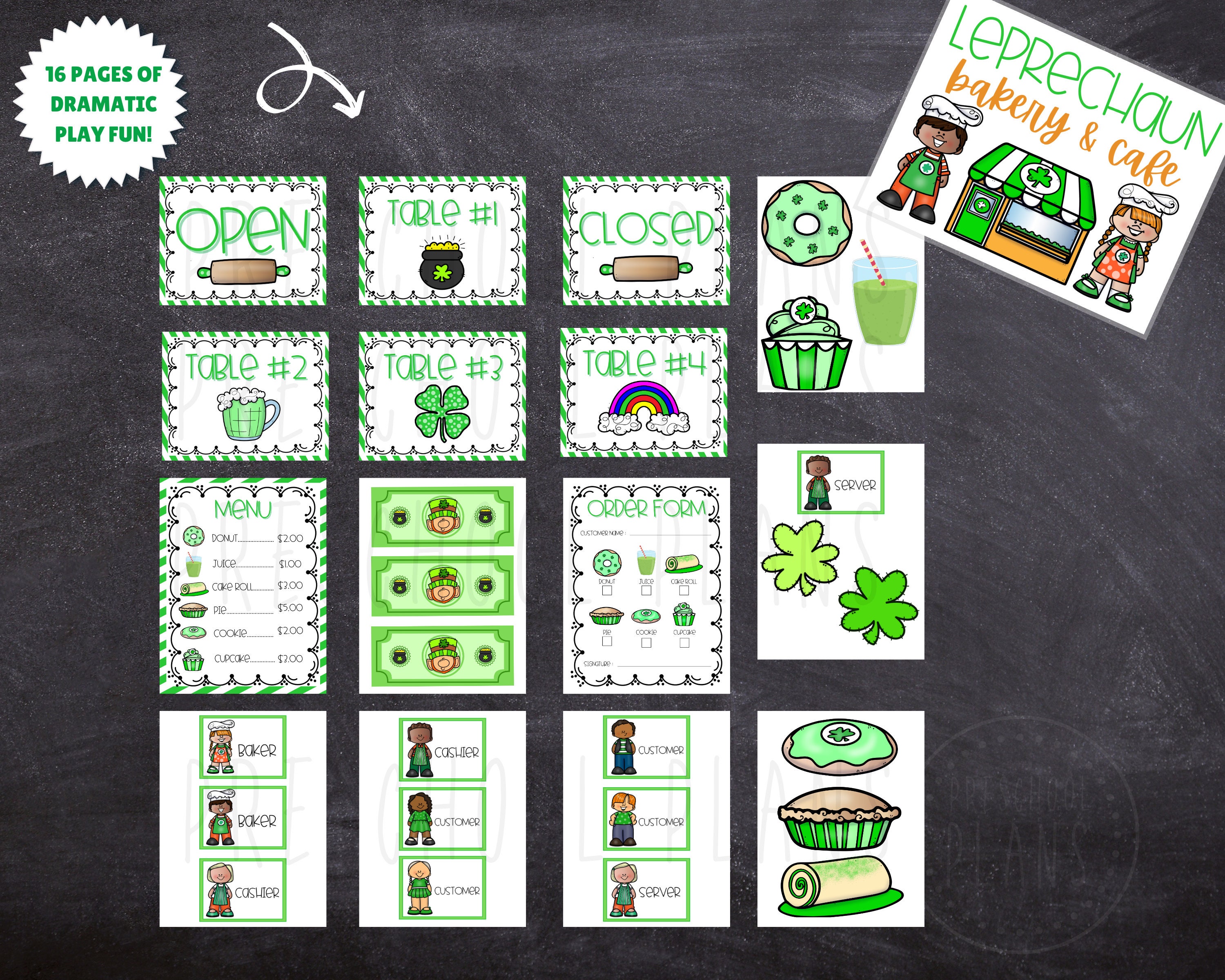 Dramatic Play, Bakery, Cafe, St. Patty's Day, St. Patrick's Day ...