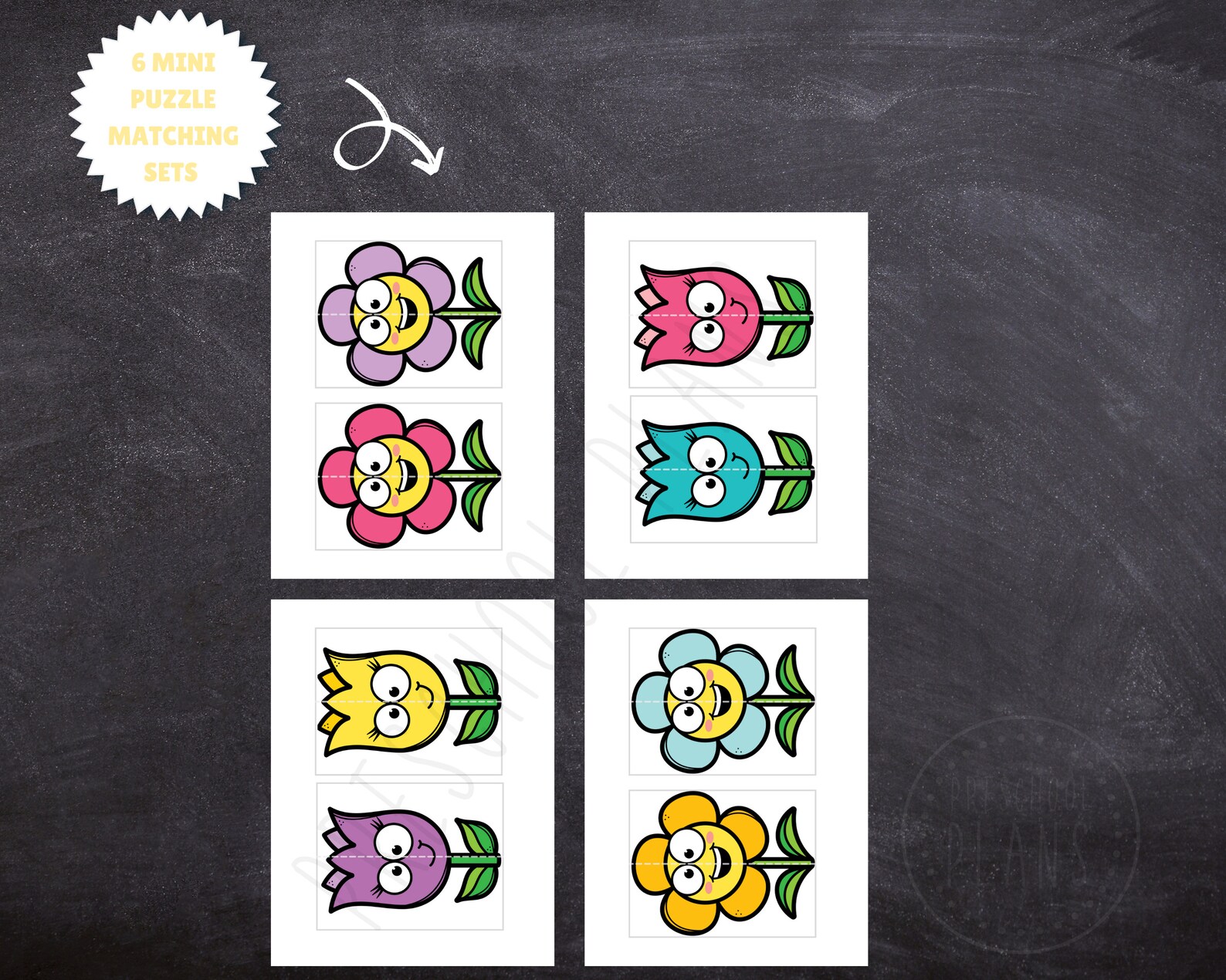 Printable Spring Memory Game Spring Preschool Pack Learning - Etsy