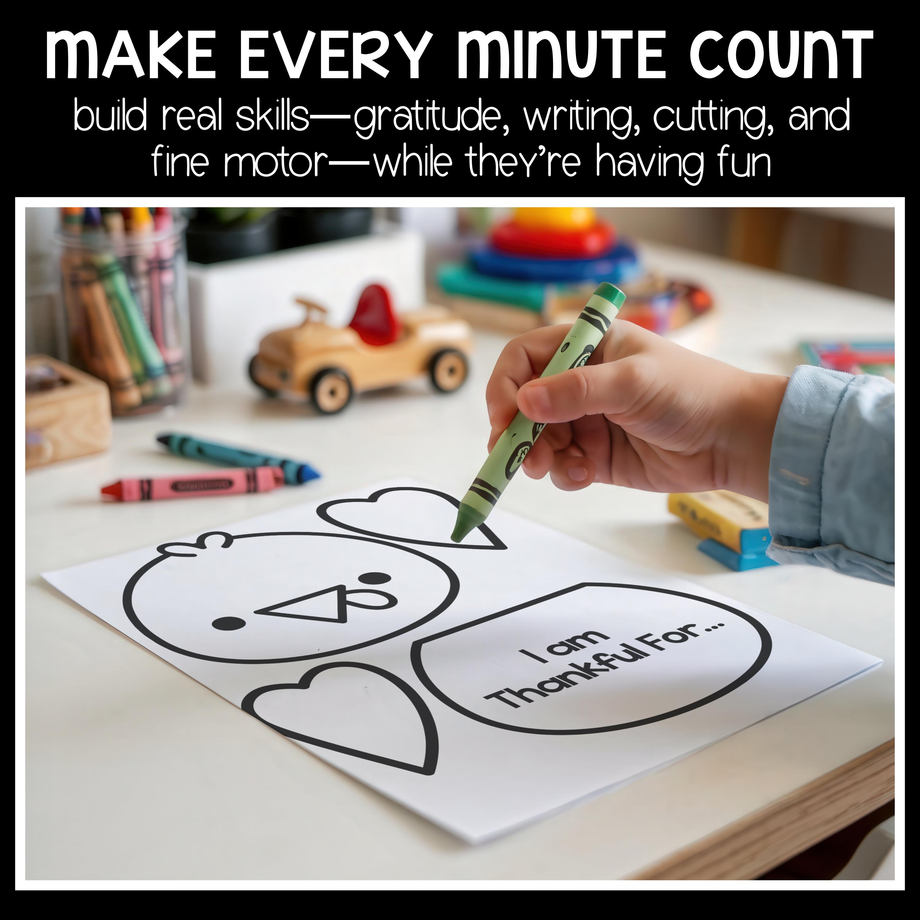 Thanksgiving Turkey Craft Printable for Kids to Color Cut Paste and ...