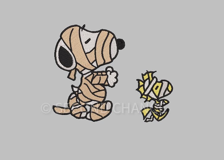 Snoopy Halloween Embroidery File - Etsy