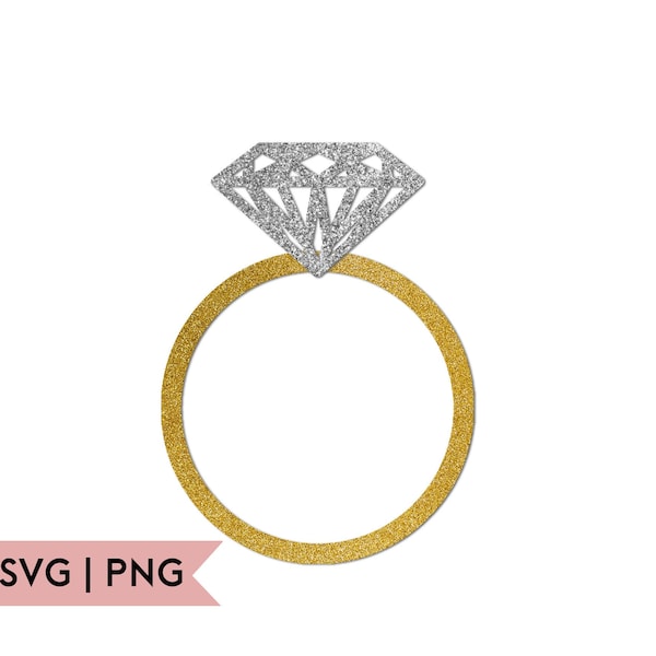 Diamond Ring Svg - Etsy