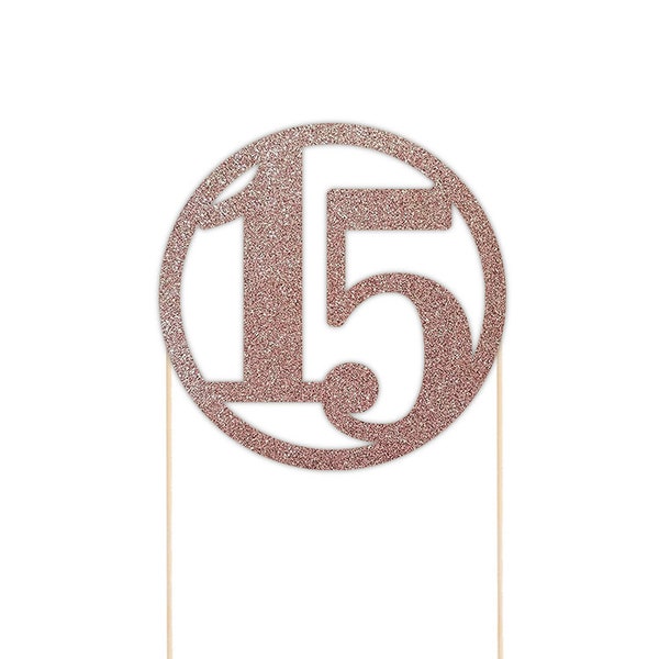 15 Cake Topper - Etsy