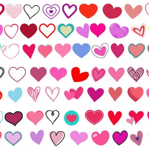 120 SVG Bundle Hearts SVG Laser Hearts Clipart Bundle Hearts Vector ...