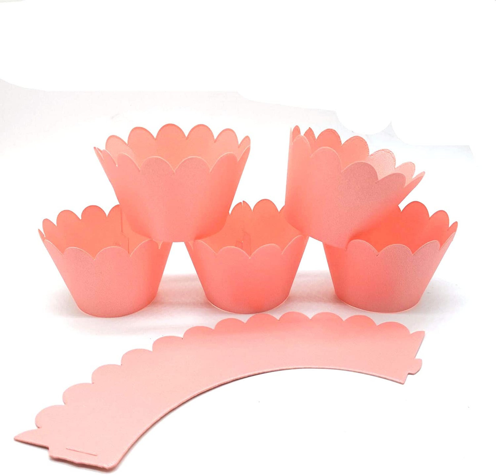 Scallop Cupcake Wrapper SVG Template Digital Cut File for - Etsy