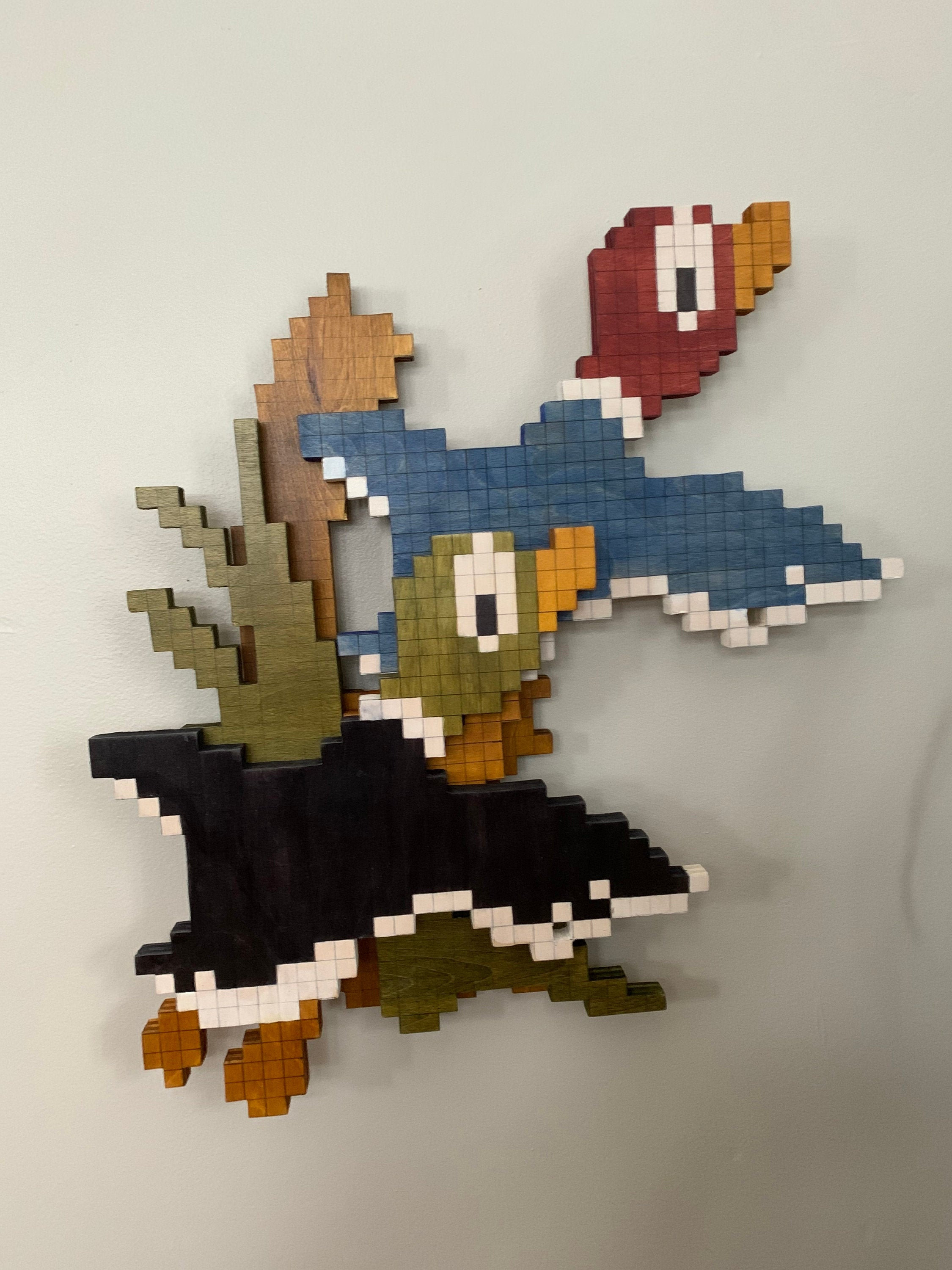 Pixel Duck Hunt Ducks