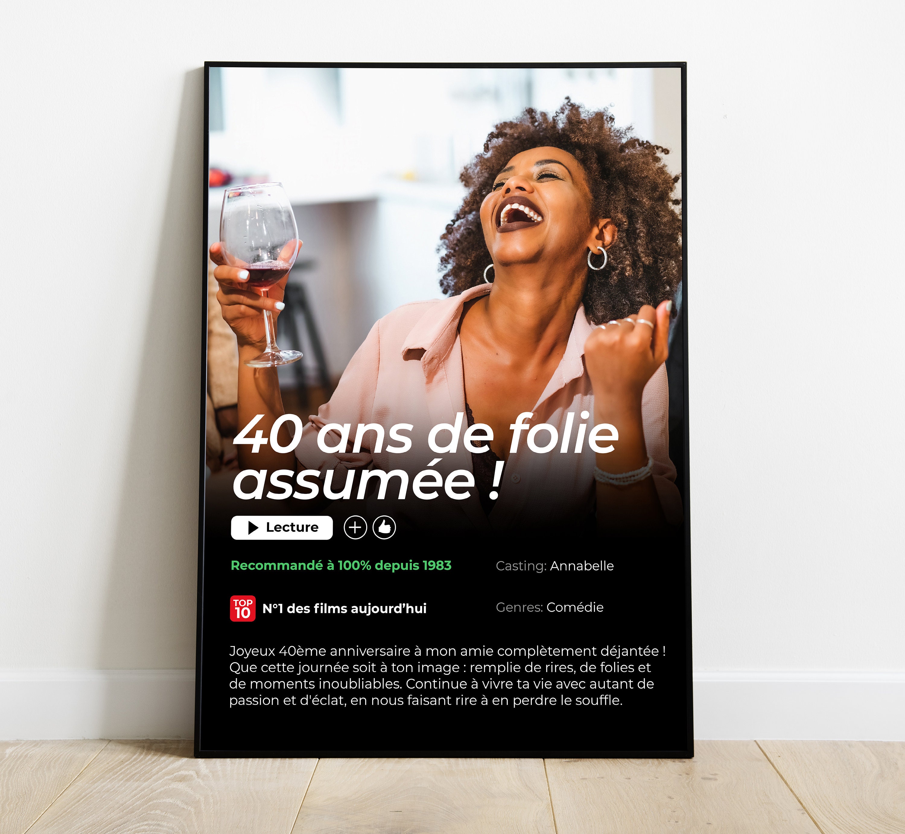 Affiche personnalisée Netflix, affiche pour la famille, les amis, les ...