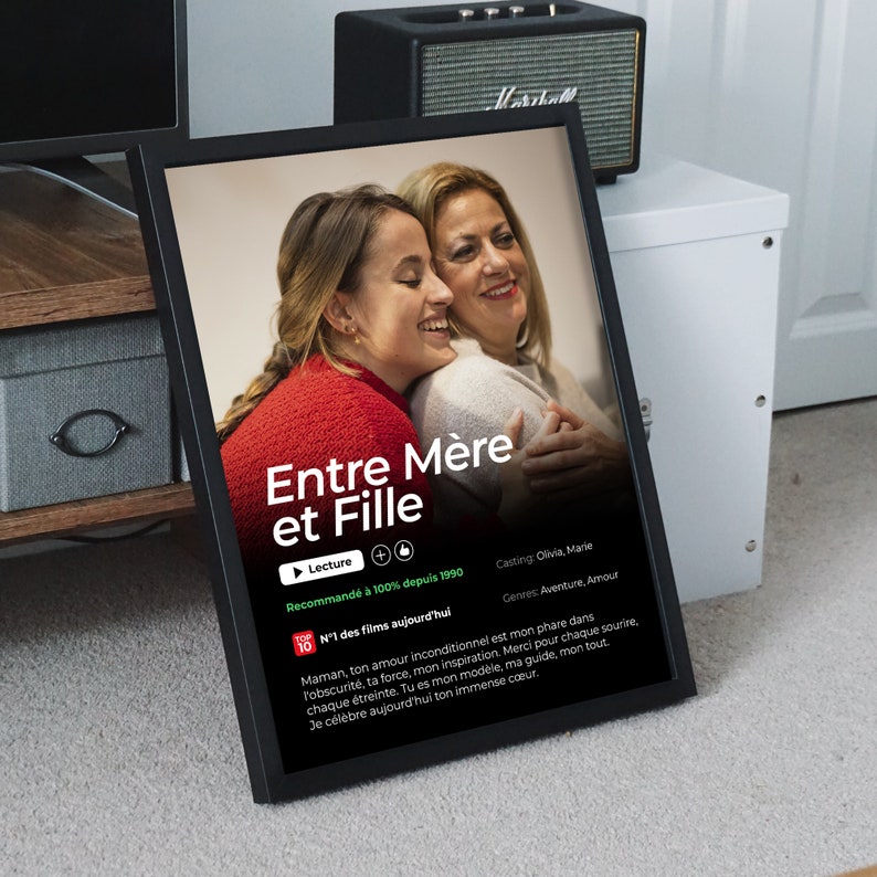 Affiche personnalisée Netflix, affiche pour la famille, les amis, les ...