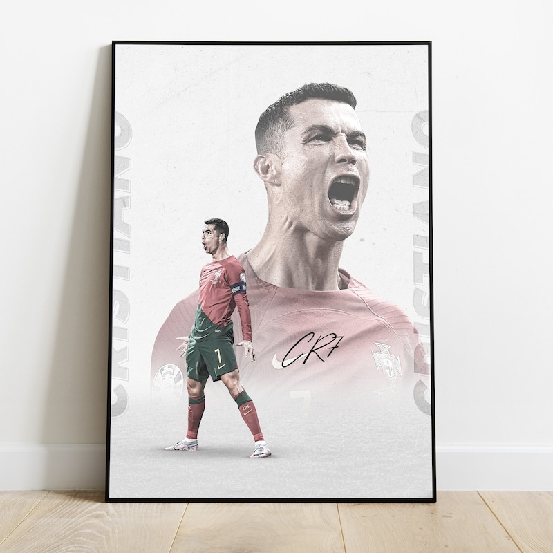Cristiano Ronaldo Poster - Etsy