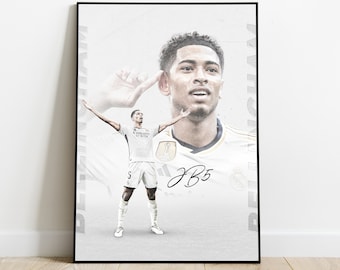 Jude Bellingham Real Madrid 'king' Mural Football Hero Celebration ...