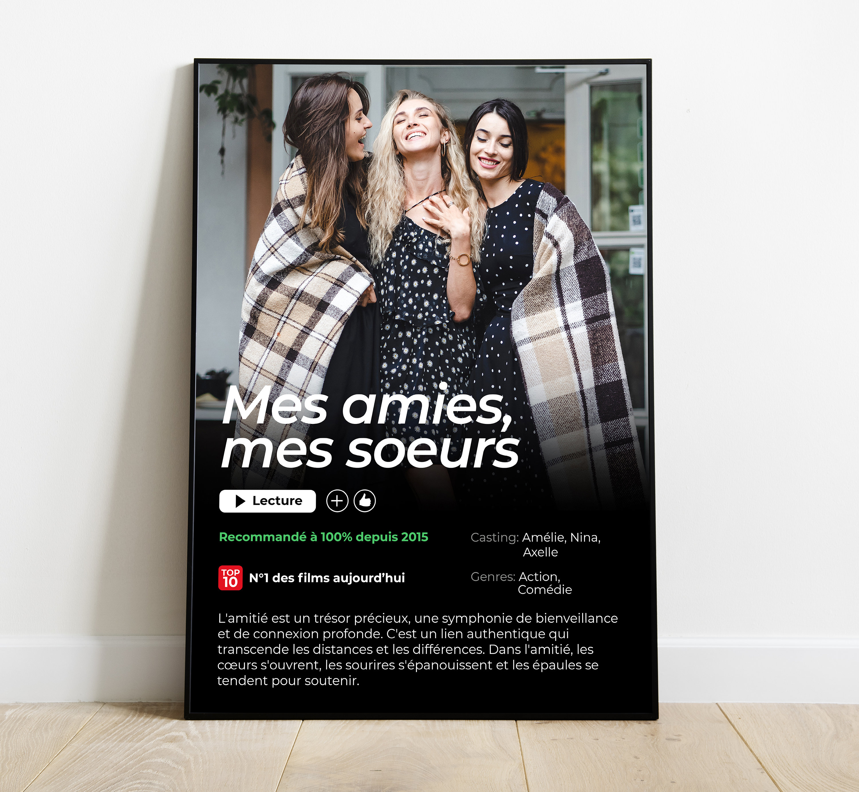 Affiche personnalisée Netflix, affiche pour la famille, les amis, les ...