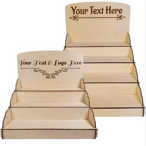 Custom Laser Engraved Display Stand: Craft Show Tabletop Shelves - Etsy