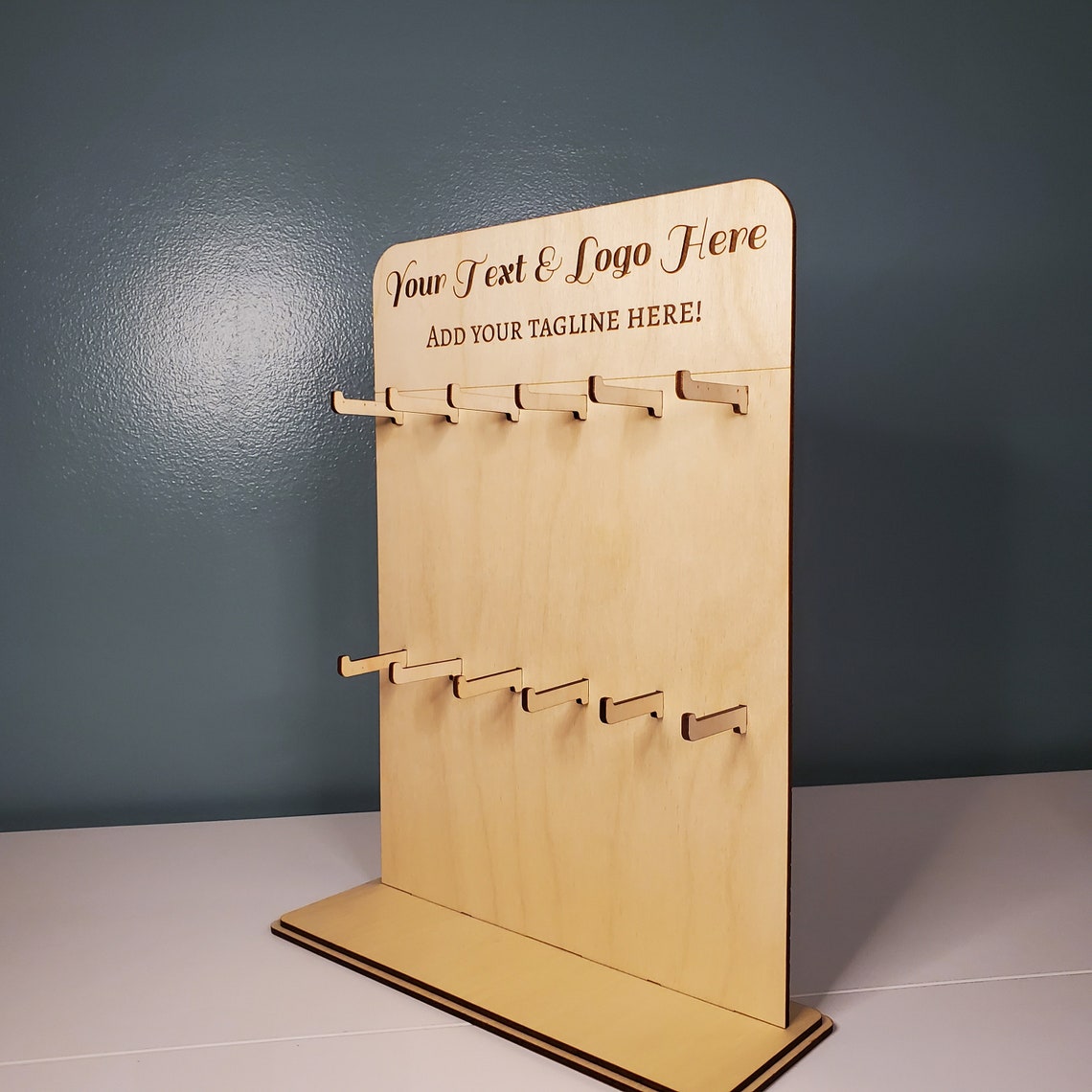 Customizable Laser Engraved Peg Display Stand Great for - Etsy