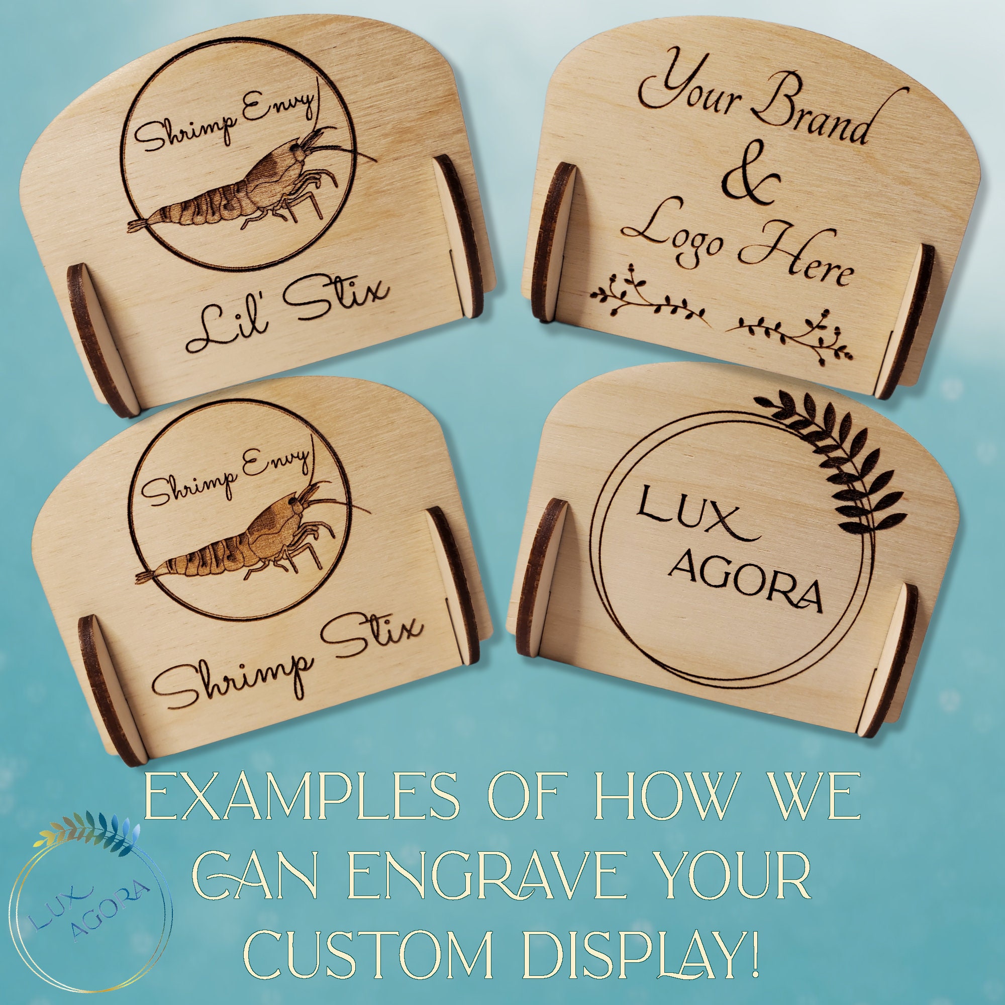 Custom Laser Engraved Counter Tray With Brand & Logo Product - Etsy